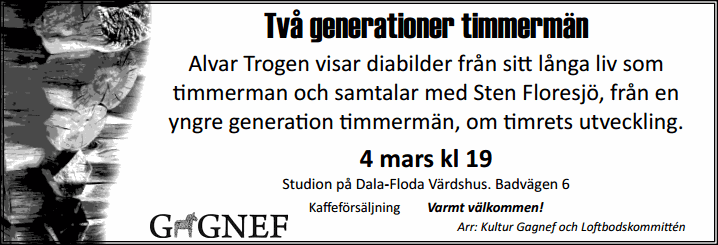 Två generationer timmermän | Dala-Floda